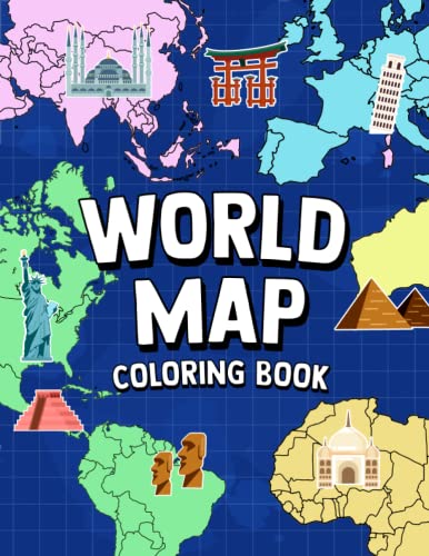 World Map Coloring Book: Maps & Flags Of The World With Facts - Want It All