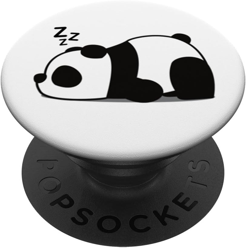 Amazon.com: Cute Sleeping Panda PopSockets PopGrip: Swappable Grip for ...