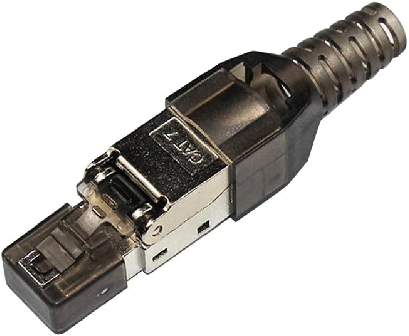 Amazon.com: CCTV Ethernet Cable Toolless Head Plug CAT7 RJ45 Connector ...