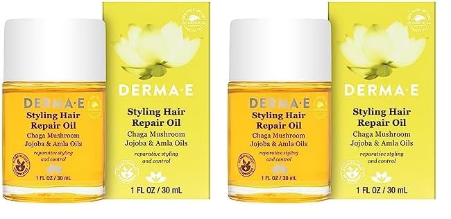 Amazon.com: Derma E Hair Repair Oil (2 Fl Oz, Pack of 2) - and Scalp ...