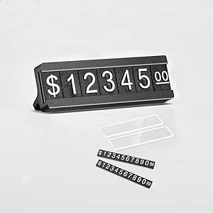 Amazon.com : Mollytek 10 Sets Price Display Counter Stand Adjustable ...