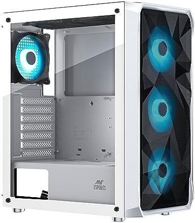 GIGABYTE C301 Glass White - White Mid Tower PC Gaming Case, Tempered ...