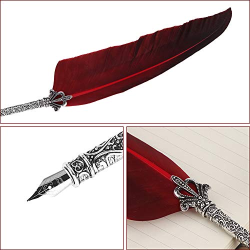 Engels Kalligrafie Veer Dip Quill Pen Schrijven Inkt Set briefpapier ...