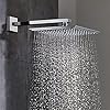 Grohe 27705000 Euphoria Cube Rain Shower Head, 2.5 GPM, Starlight ...