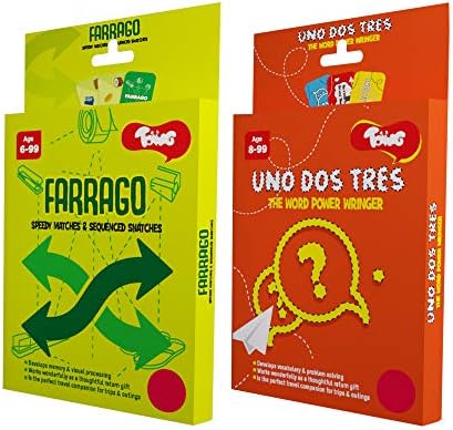 Buy Toiing Farrago & Uno Dos Tres Card Game | Educational Card Games ...