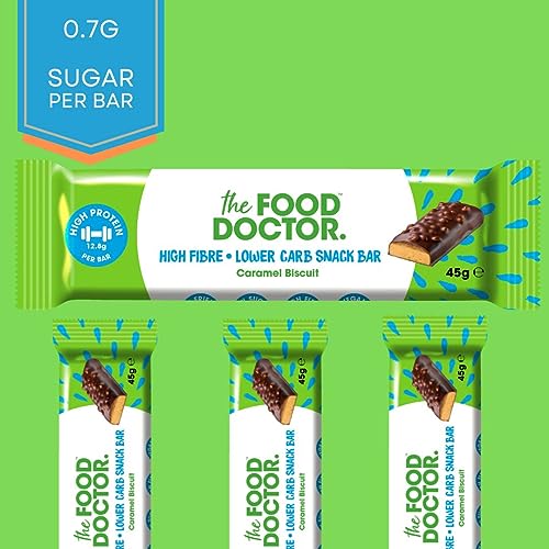 The Food Doctor Caramel Biscuit Keto Bar, Low Carb, High Protein Bar ...