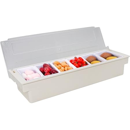 Amazon.com | Ice Cooled Condiment Serving Container Chilled Garnish ...