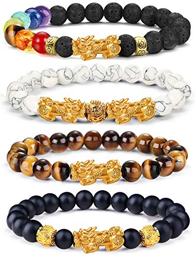 EIELO Feng Shui Pixiu Good Luck Bracelets for Men Women - Want It All