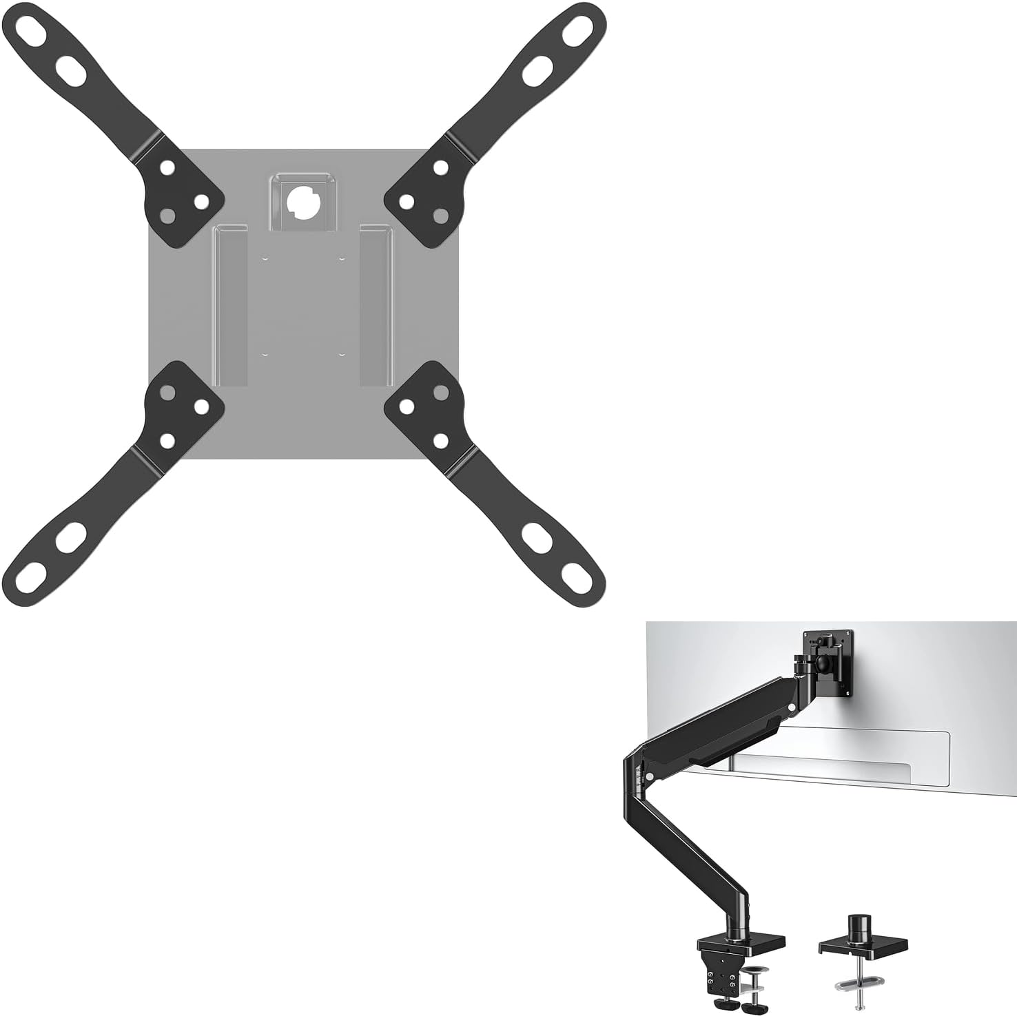 Amazon.com: MOUNTUP Monitor Desk Mount Fits 22-42'' Heavy Duty ...