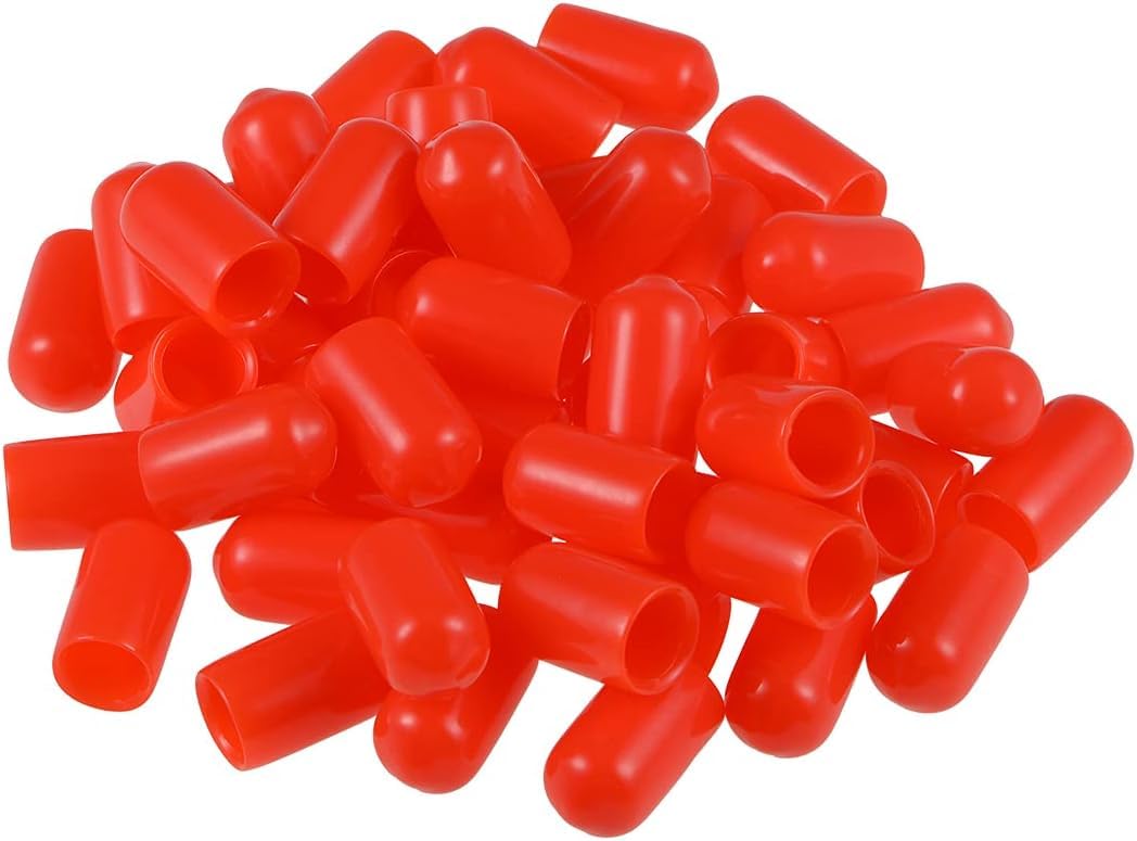 Snapklik.com : 200pcs Rubber End Caps 10mm ID Vinyl Round Tube Bolt Cap ...