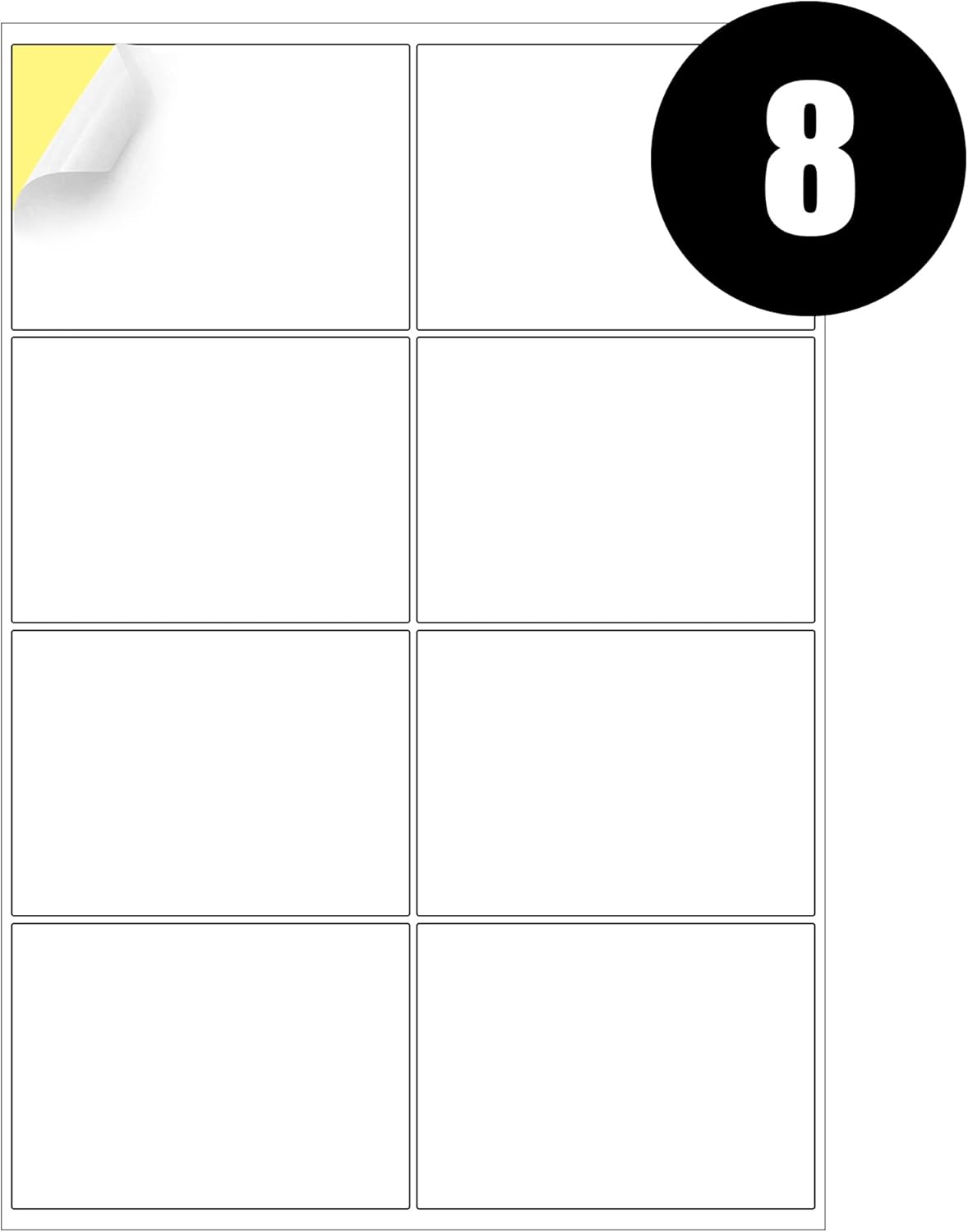 iSOUL A4 Sticker Paper - 160 Self Adhesive Printable Address Labels ...