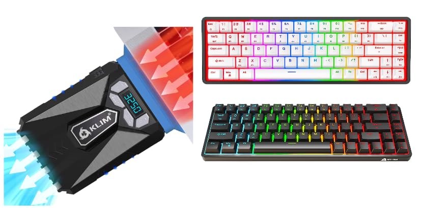 Buy KLIM Shift Wireless Mechanical Keyboard 60% Hotswap RGB Cool Laptop ...