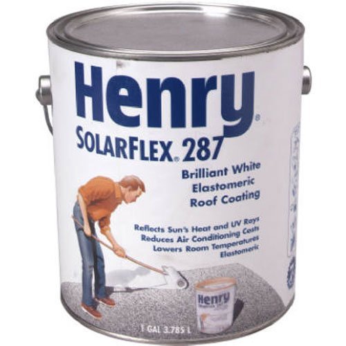 HENRY HE287SF046 Solar-Flex, Gallon, White, Elastomeric Roof Coating ...