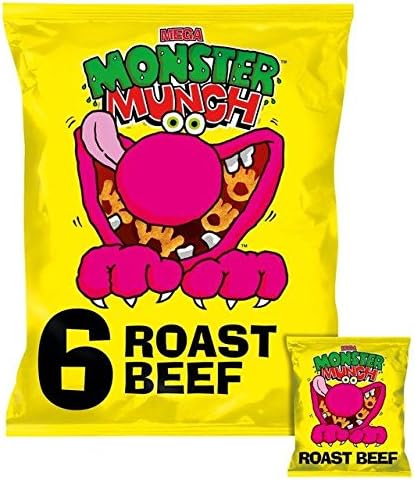Amazon.com: Monster Munch Roast Beef Snacks 22g X 6