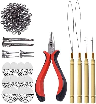 Amazon.com : FeiHong Micro Links Hair Extensions Tools Kit, Plier, Hair ...