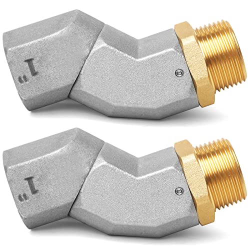 Snapklik.com : 2PCS 1 Inch Fuel Hose Swivel 360 Rotating Connector