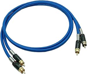 Amazon | MOGAMI(モガミ)2549 RCAオーディオラインケーブル 2本セット REAN（NEUTRIK）NYS366BG (ブルー, 100cm) | G-watanabe ...