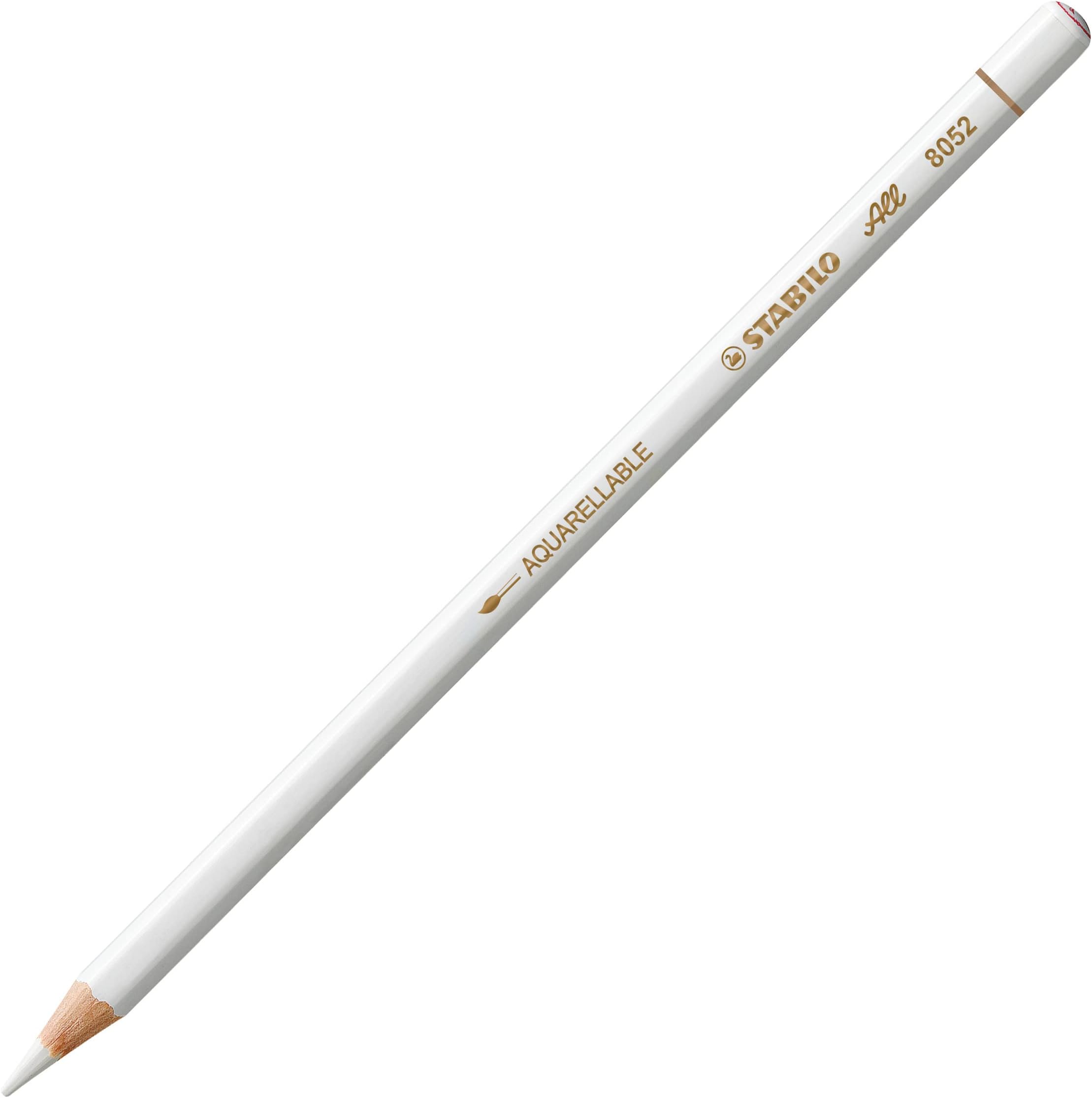 Amazon.com : STABILO All-STABILO Colored Pencil for Film & Glass, White ...
