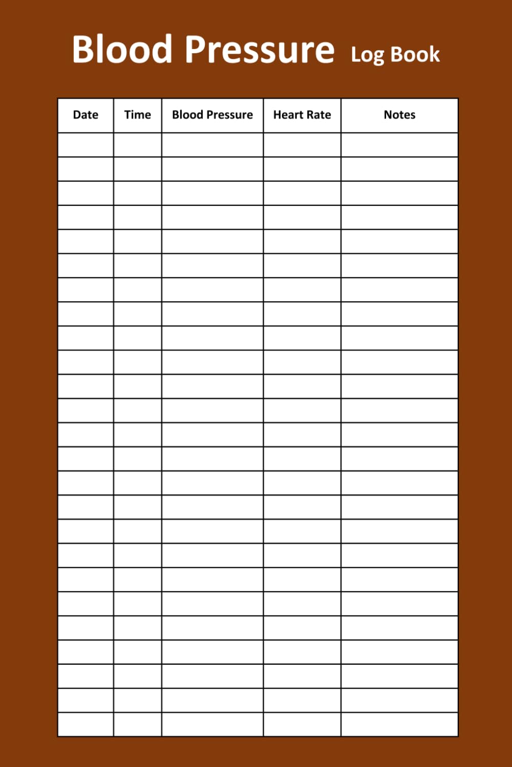 Blood Pressure Log Book: Book for Record Blood Pressure at Home ...