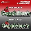 Amazon.com: Gapplebees Stickers (2 Pack) Funny Car Decals or Racing ...