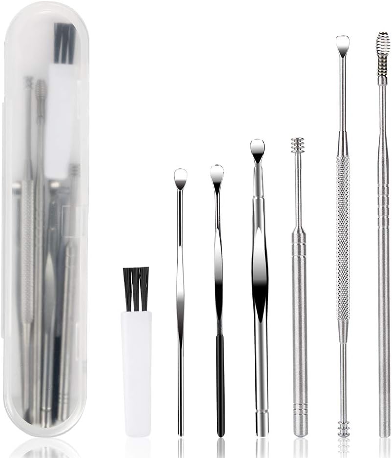 Amazon.com: 7 Pcs Ear Pick Earwax Removal Kit, BetyBedy Ear Cleansing ...