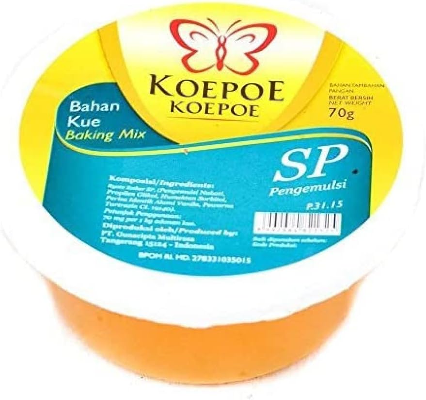 Koepoe-koepoe Mieszanka do pieczenia SP emulgator, 70 g : Amazon.pl: Artykuły spożywcze