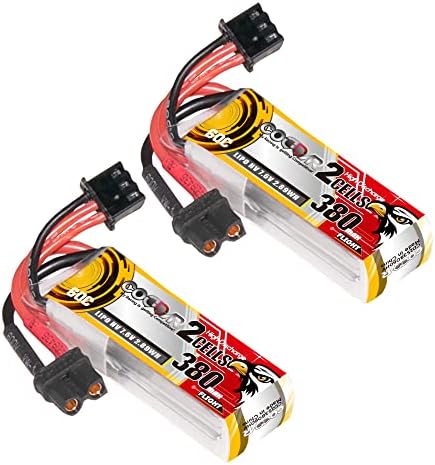 Amazon.com: TATTU 4PCS 7.4V 300mAh 2S 45C LiPo Battery Pack with XT30 ...