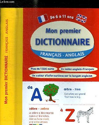 Amazon.com: Mon premier dictionnaire Francais Anglais: 9782298084832 ...