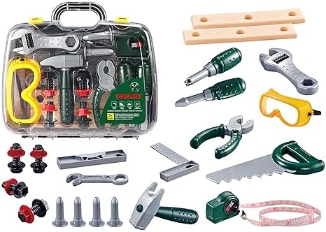 UKR Tool Toy Pretend Play Construction Tool Kit Engineering Toy Tool ...