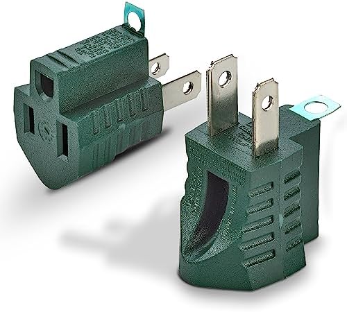 Amazon.com: Cable Matters [UL Listed] 3-Pack 2 Prong to 3 Prong Outlet ...