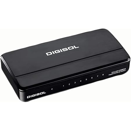 D DIGISOL DG-GS1008DG-IS 8 Port 10/100/1000 Mbps Gigabit Ethernet ...