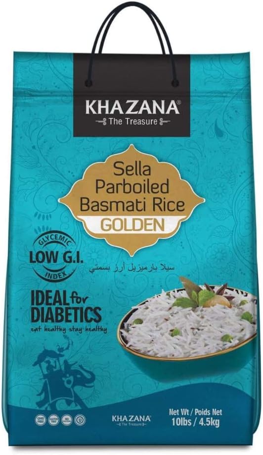 Amazon.com : Laxmi Diabetic Basmati Rice, 10lb Bag by Laxmi Foods ...