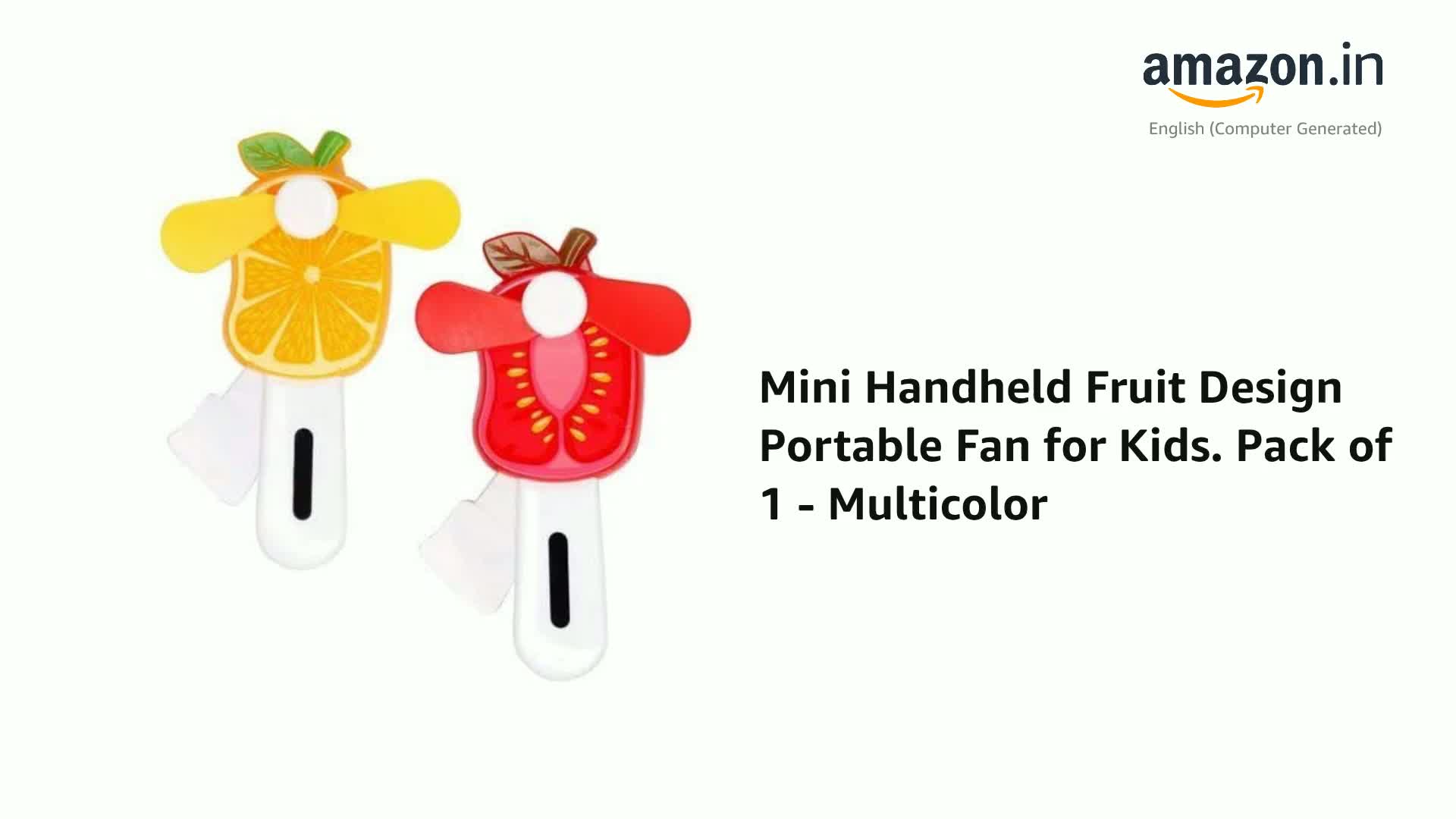 Watch Mini Handheld Fruit Design Portable Fan for Kids. Pack of 1 ...