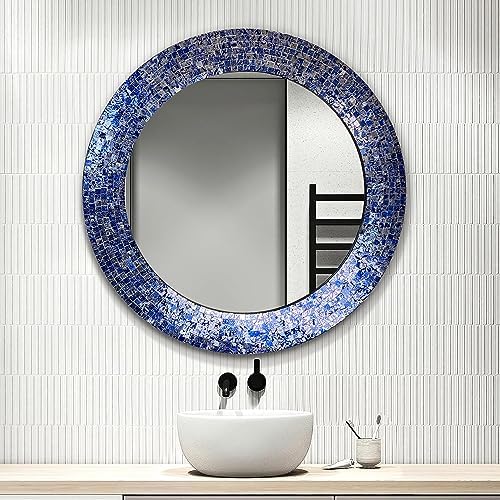 Amazon.com: Zorigs Mosaic Mirror, Wall Art Décor – Handcrafted ...