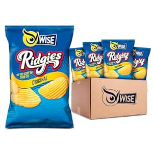 Amazon.com: Wise Snacks Ridgies Original Potato Chips Bulk Snack for ...