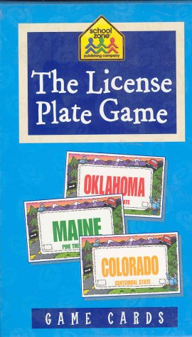 Amazon | License Plate Game - Game Card | School Zone | Children's Books