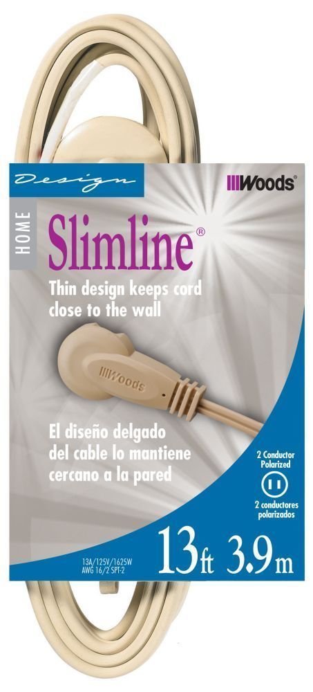 Snapklik.com : Woods SlimLine 2240 Flat Plug Extension Cord