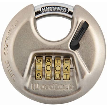 Wordlock PL-072-DL Combination Discus Lock - Combination Padlocks ...