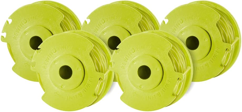 Amazon.com : RYOBI 0.080 in. Replacement Auto-Feed Line Spools (5-Pack ...