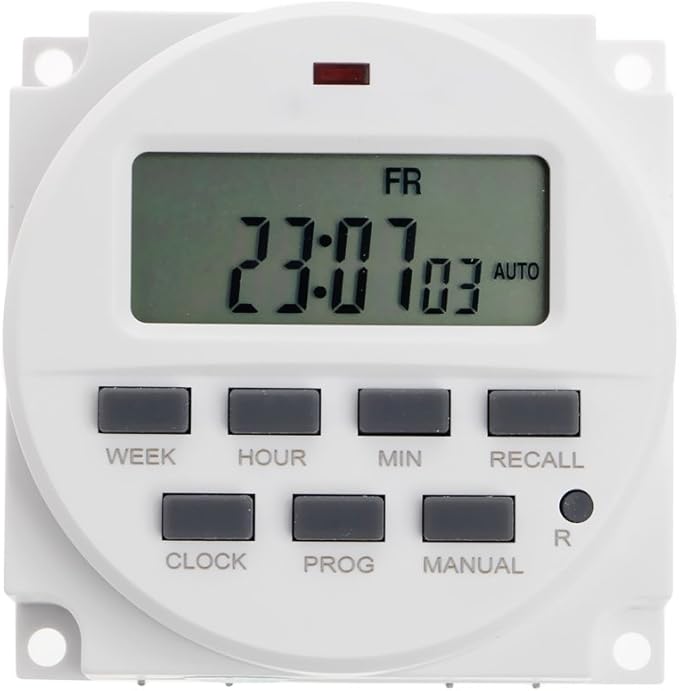 JHFF TM618N-4 Relais temporaire numérique programmable hebdomadaire ...