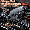 PEBA Spade Connectors Crimping Tool Kit, Crimper 0.25-2.5mm²(AWG 24-14 ...