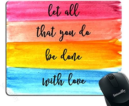 Amazon.com : Smooffly Gaming Mouse Pad Custom,Let All You do be Done ...