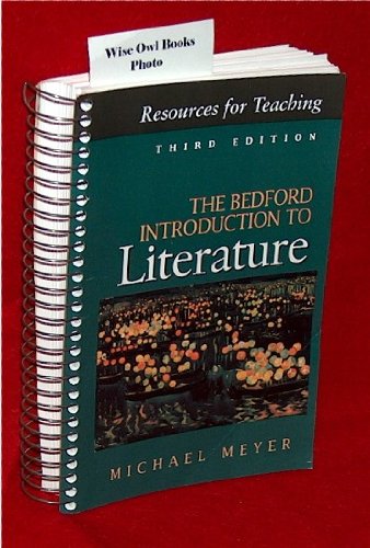 The Bedford Introduction to Literature: Third Edition: Michael Meyer ...