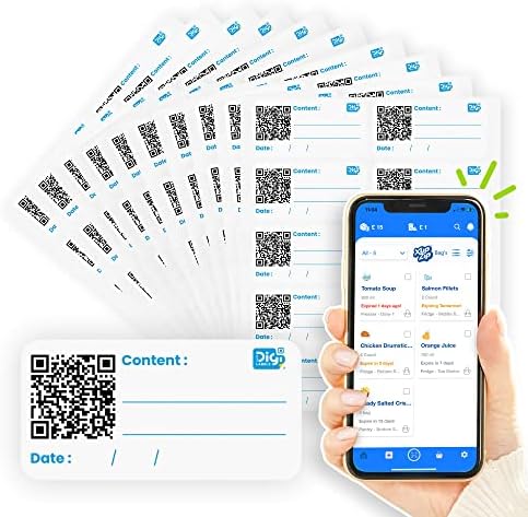 QR Code Smart Labels | Color Coded Scannable Stickers for Storage Bins ...