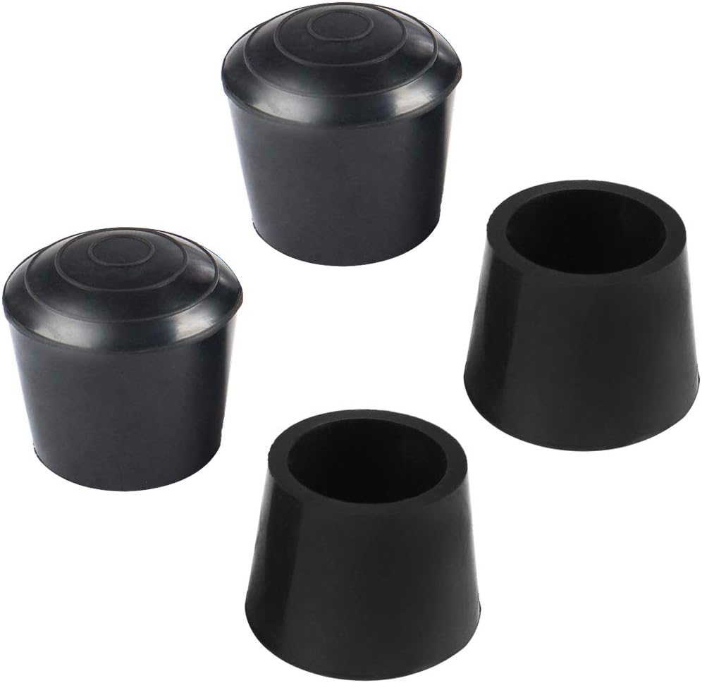 sourcing map 4pcs Leg Caps Tips 25mm 1 Inch Anti Slip Rubber Furniture ...