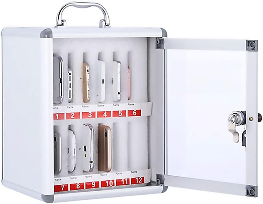 Amazon.com: Cell Phone Locker Box Aluminum Alloy Icon Phones Storage 12 ...