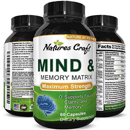 Mind and Memory Matrix 30-count - Ginko Biloba and St. John's Wort ...