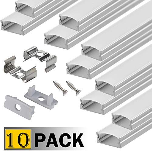 StarlandLed Led Aluminum Channel U-Shape - for LED Strip Lights ...