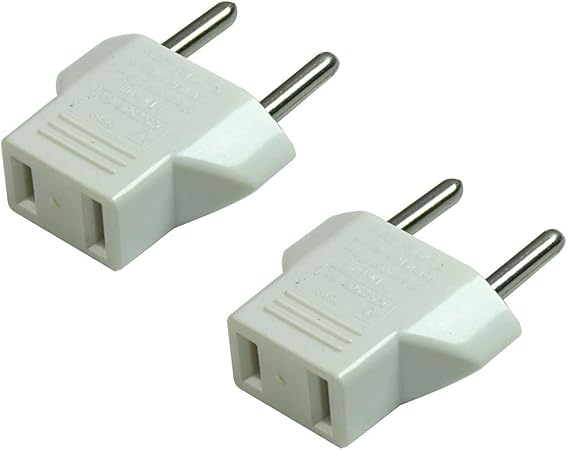 Amazon.com: X-SHIYUN 2 PCS American USA to European Outlet Plug Adapter ...