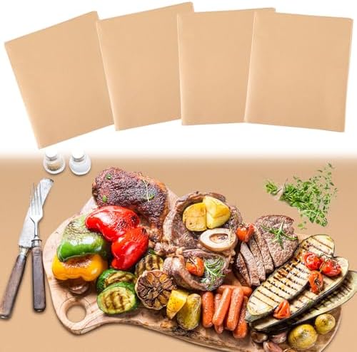 Amazon.com: 4pcs Brown Kraft Paper Tablecloth Disposable for Rectangle ...